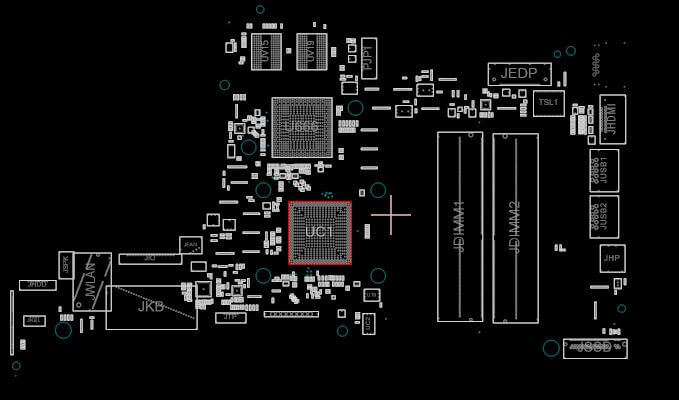 HP 15-DB EPV51 LA-G078P Rev1.0 BoardView - AliSaler.com